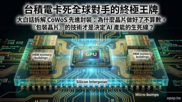 【AI 大白話十一】什麼是 CoWoS 封裝？台積電真正卡死全球 AI 競爭對手的終極「包裝技術」 - OP投資理財學院